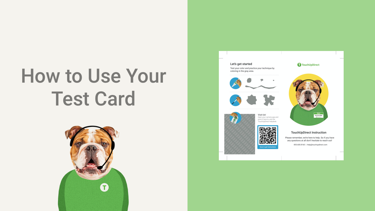 How To Use Your Test Card - TouchUpDirect