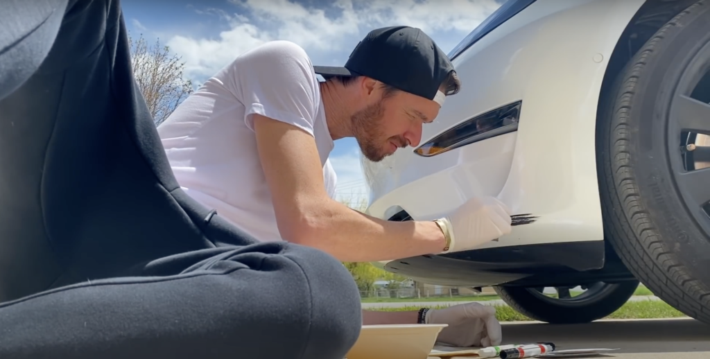 Tesla Scratch Repair With ckLA - TouchUpDirect